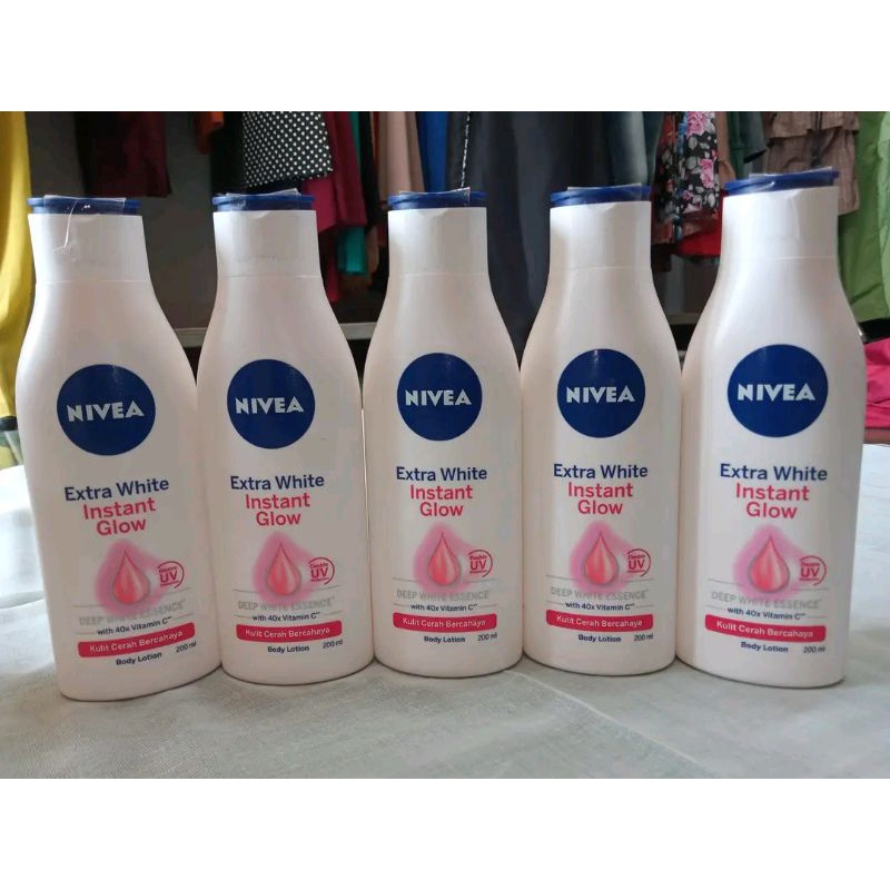 Jual Hb Nivea Extra White Instant Glow 200ml Shopee Indonesia