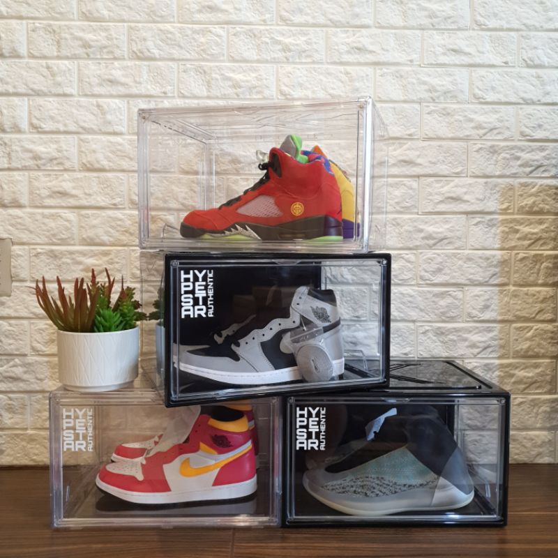 Jual SNEAKERS BOX SHOE BOX JUMBO SIZE FULL ARCRYLIC BUKA SAMPING ...