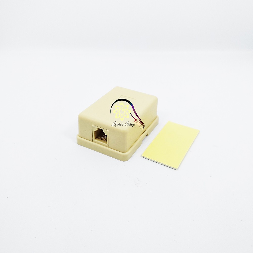 Jual Roset Telepon RJ11 1 dan 2 Lubang Terminal Telpon | Shopee Indonesia