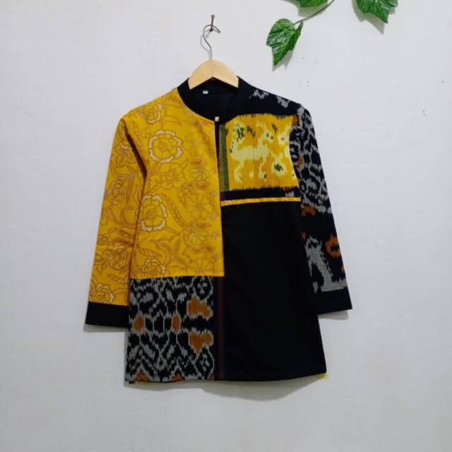 Jual BLUS BATIK MIX TENUN KOMBI POLOS, FURING TRICOT | Shopee Indonesia
