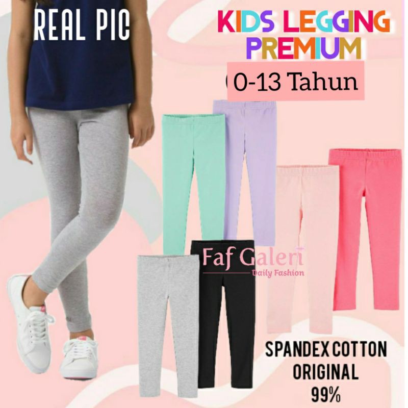 Jual LEGGING ANAK POLOS 0-13 TAHUN BAHAN KAOS KATUN | Shopee Indonesia