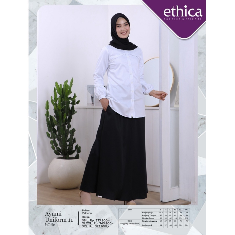 Jual AYUMI UNIFORM 11 WHITE MERK ETICHA | Shopee Indonesia