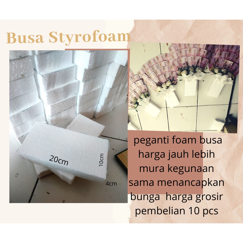 Jual Busa Styrofoam bukan foam busa kering ,bunga dekorasi perlengkapan ...