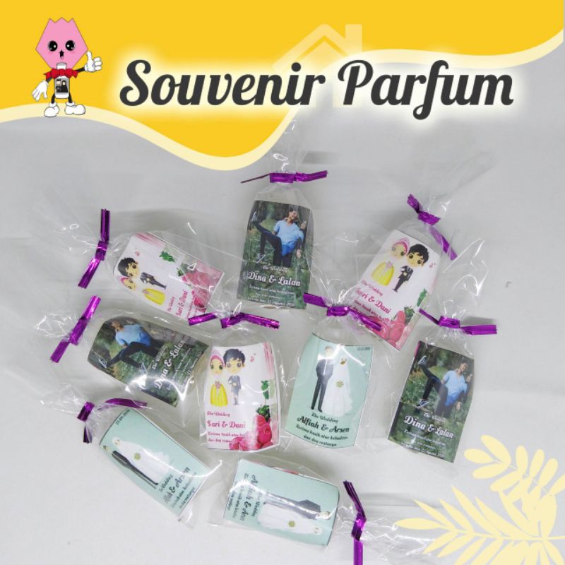 Jual Souvenir parfum unik murah berbagai acara botol 3ml packaging ...