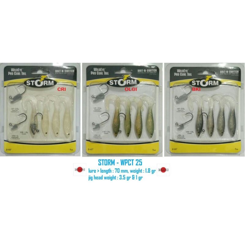 Jual STORM - WPCT 25 (softlure) | Shopee Indonesia