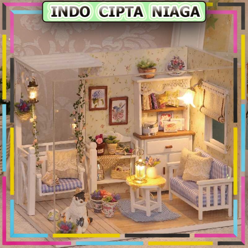 Jual Cute Room Miniatur Rumah Boneka 3D DIY 1:24 - 3013 | Shopee Indonesia