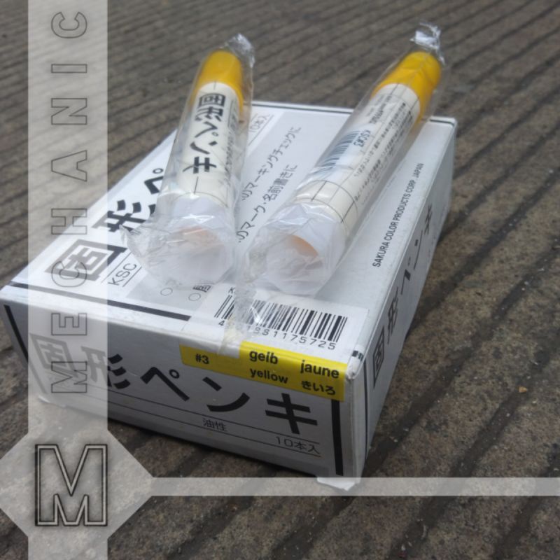 Jual Spidol Penanda Besi Permanen Warna Kuning Yellow SKC SAKURA ...