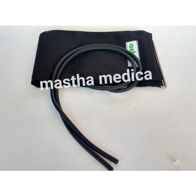 Jual Manset Tensimeter Tensi Dewasa Adult Besi 2 Selang Asher 27-35 cm ...