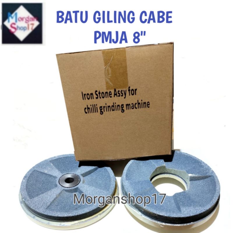 Jual BATU GILING CABE 8" (PMJA)+TAPAK BESI | Shopee Indonesia