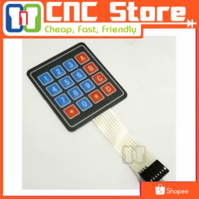 Jual [SWI-0004] 4X4 MATRIX ARRAY 16 KEY MEMBRANE MEMBRAN SWITCH KEYPAD | Shopee Indonesia
