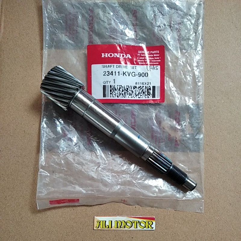 Jual Shaft Drive 18T As pully poly vario 110 cw techno karbu 23411-KVG-900 ori AHM | Shopee ...