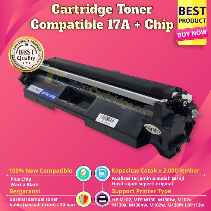 Jual PAKET Cartridge Toner 17A CF217A + Drum Kit Unit 19A CF219A ...