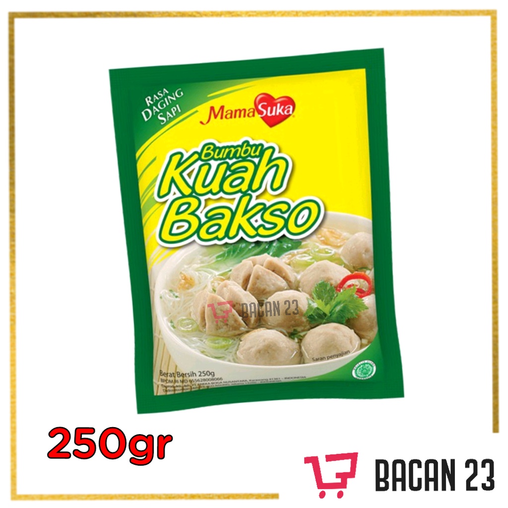 Jual MamaSuka Bumbu Kuah Bakso ( 250 gr ) / Kuah Baso Instan / Bumbu ...
