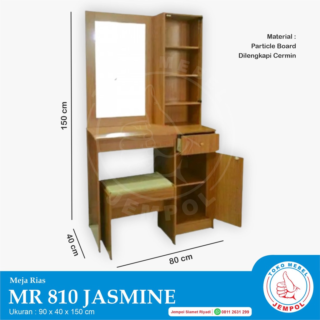 Jual Meja Rias MR 810 JASMINE/Mirror/Meja Makeup/Cermin/Meja Kosmetik ...