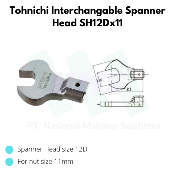 Jual Tohnichi Interchangable Spanner Head SH12Dx11 | Shopee Indonesia