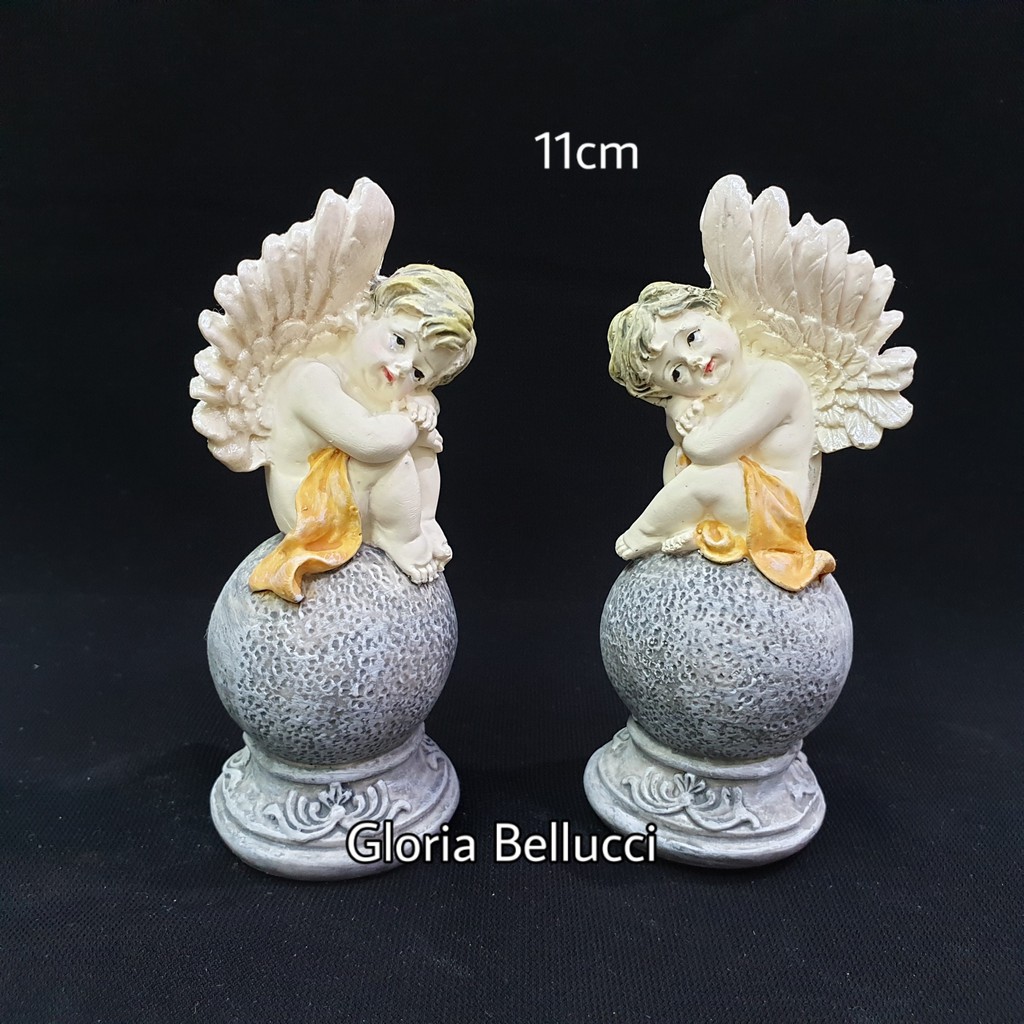 Jual patung pajangan angel pilar pilar duduk miniatur malaikat statue ...