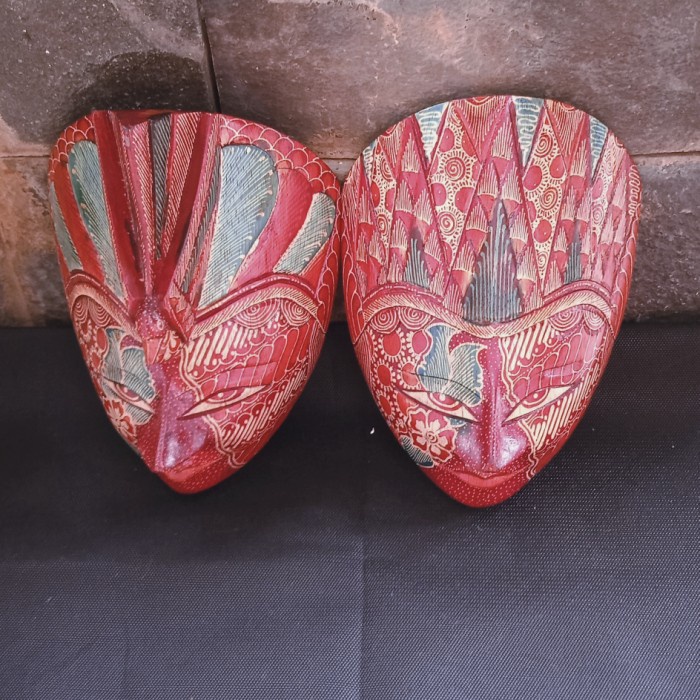 Jual Topeng Batik Kayu Rama Shinta ukuran L (25x17x7cm) | Shopee Indonesia