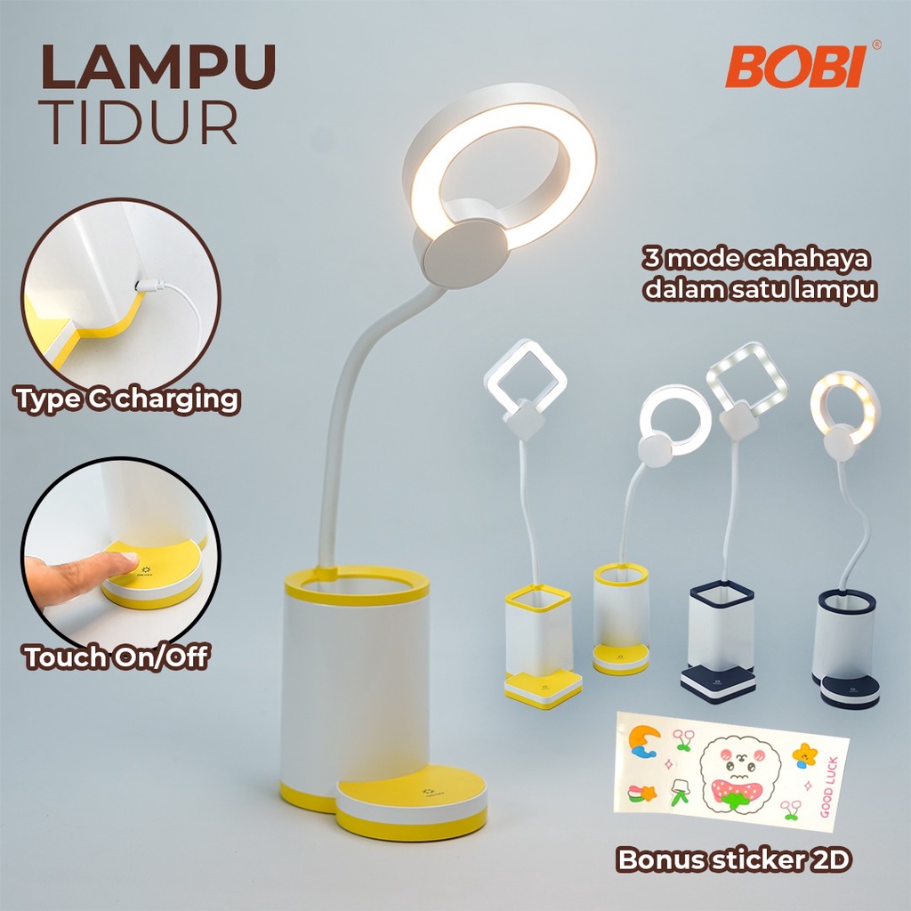Jual Lampu Tidur LED Lucu / Lampu Tidur atau Lampu Belajar Kotak Bulat ...