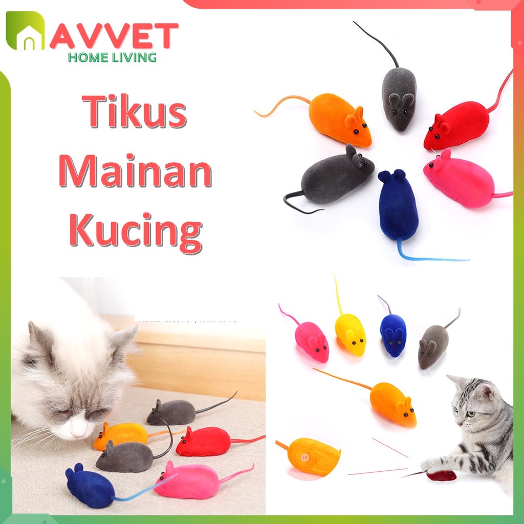 Jual AVVET TIKUS CIT CIT Mainan Tikus Interaktif Mencit Kucing Cat Toys ...