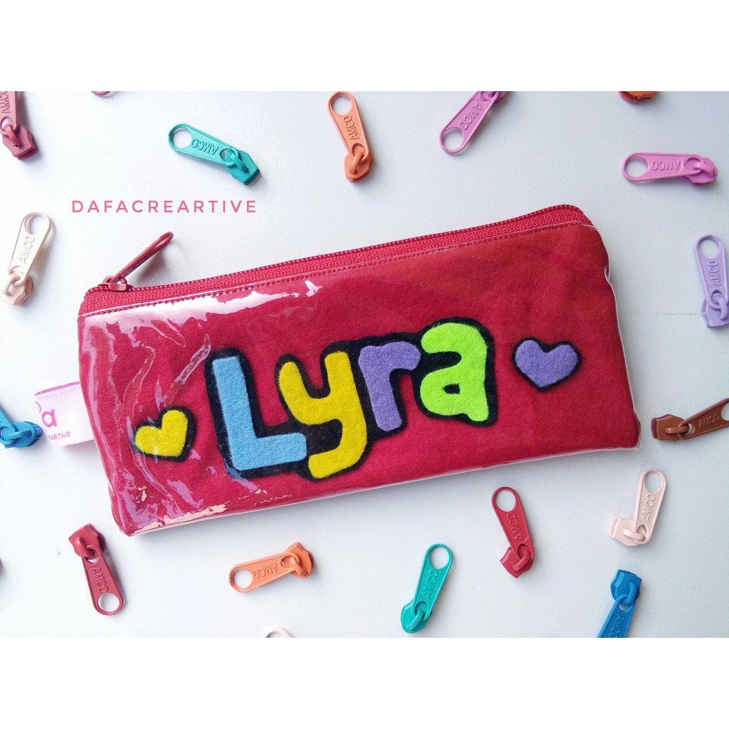 Jual Dompet Pensil Custom Nama Anak - Tempat Pensil - Souvenir Anak ...