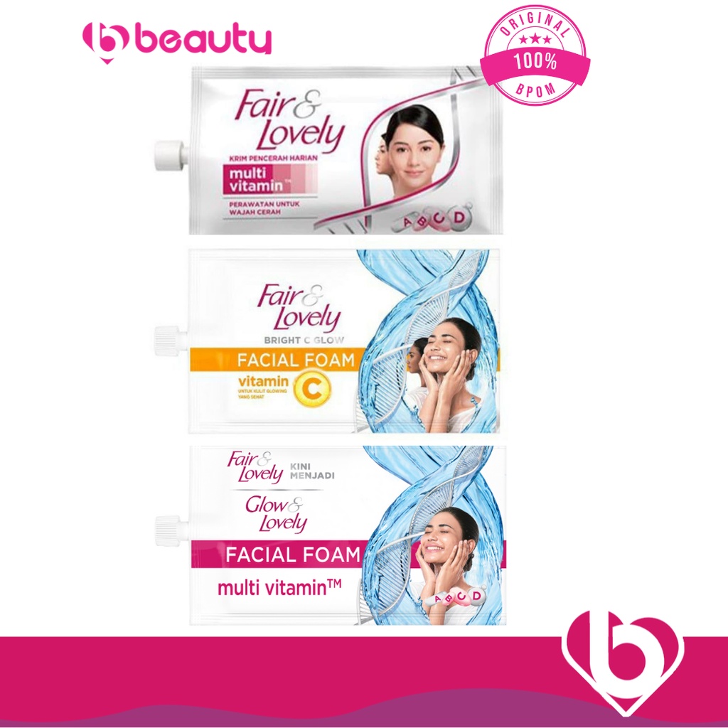 Jual BEAUTY Fair & Lovely cream Sachet 9 gr / Fair and Lovely Facial ...