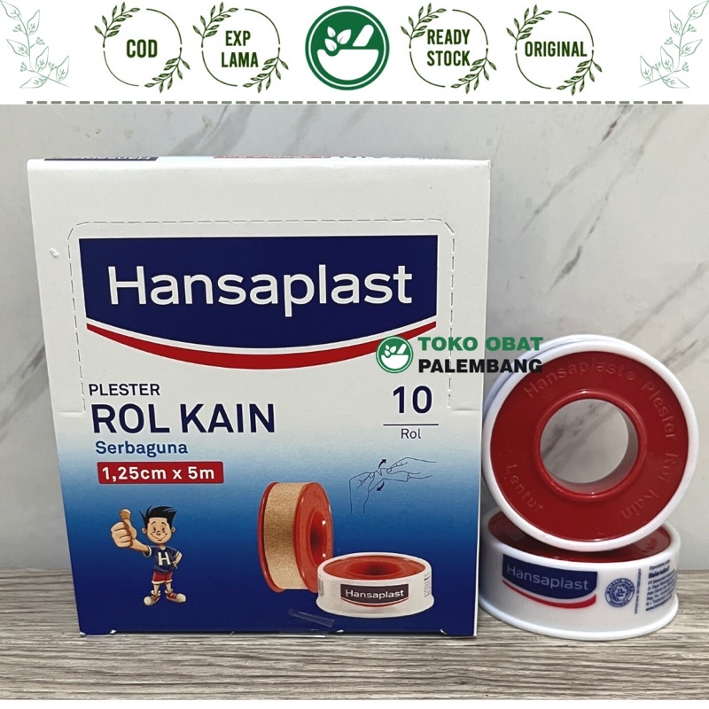 Jual HANSAPLAST PLESTER ROL KAIN 1.25CM X 5M 1ROLL HANSAPLAST PLASTER HANSAPLAST ROLL | Shopee ...