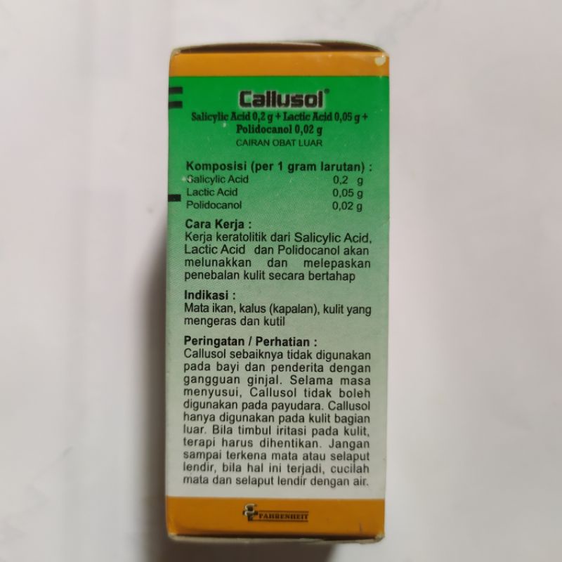 Jual Callusol Mengatasi Mata Ikan, Kutil dan Kapalan 10ml | Shopee ...