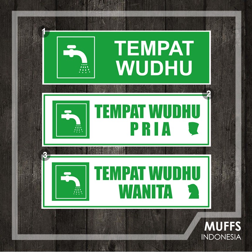 Jual STIKER STICKER TEMPEL TEMPAT WUDHU PRIA WANITA DILARANG KENCING ...