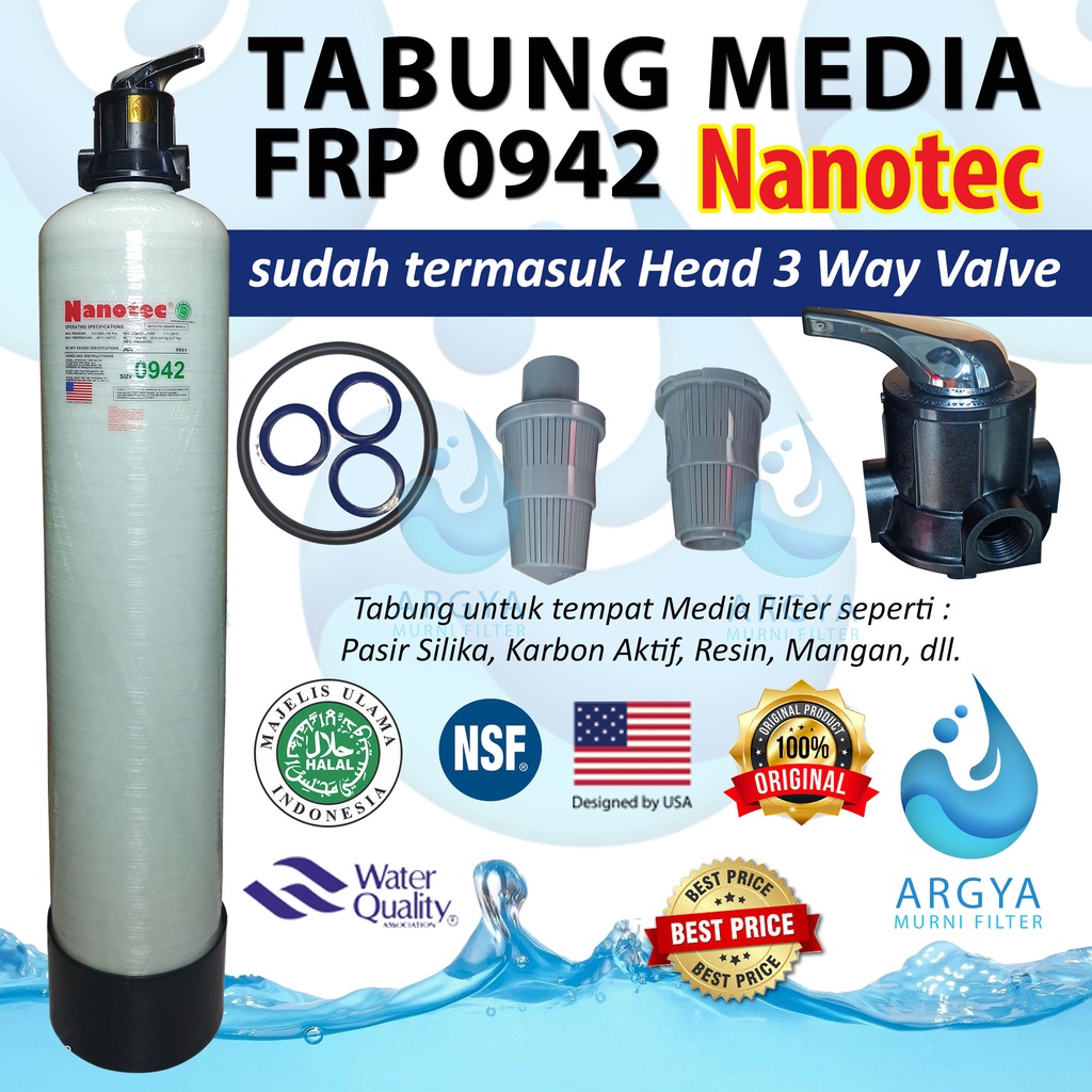 Jual Tabung Filter Media FRP 0942 Fiber Nanotec | Shopee Indonesia