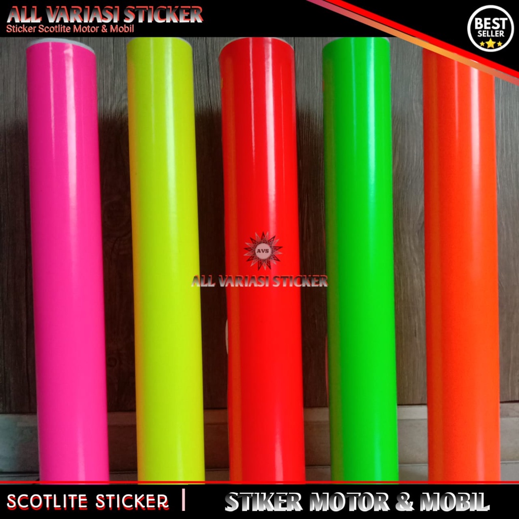Jual STIKER SCOTLITE WARNA STABILO / STICKER MOTOR SKOTLET VARIASI DODY ...
