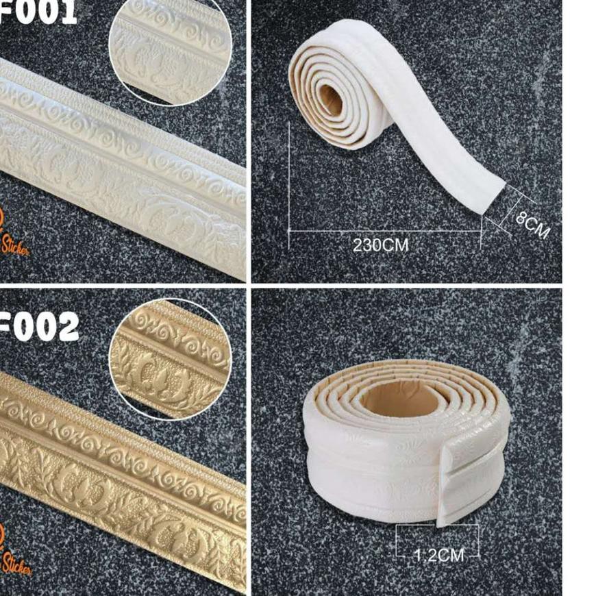 Jual [Trend] FHS - LIST BORDER FOAM PLAFON / LIST PROFIL FOAM ...