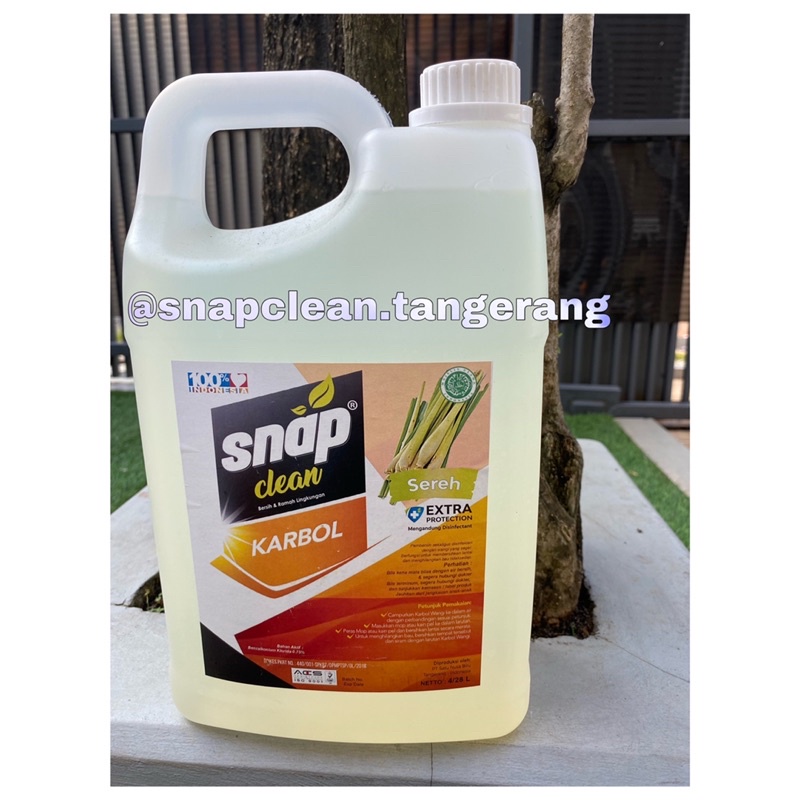 Jual SNAP CLEAN KARBOL 4 LITER / KARBOL TOILET SNAP CLEAN | Shopee ...