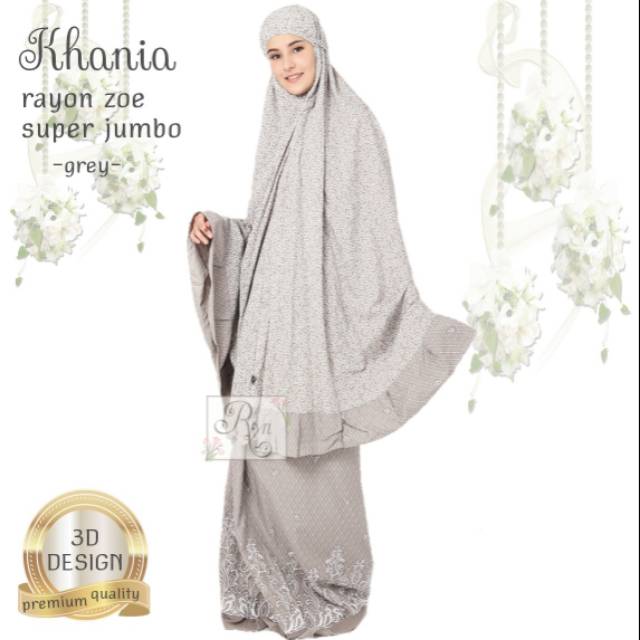 Jual Khania Mukena Exclusif Rhayanh (3D Design) | Shopee Indonesia