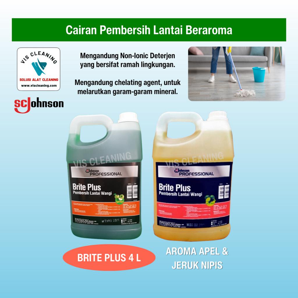 Jual SC Johnson Cairan Pembersih Lantai - Brite Plus 4L | Shopee Indonesia