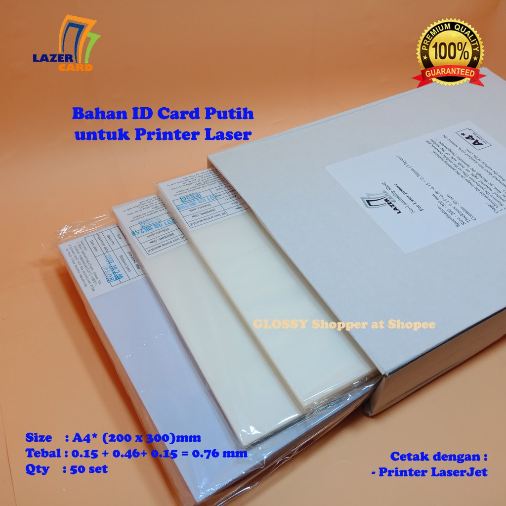 Jual Bahan PVC ID Card Laser A4 | Shopee Indonesia