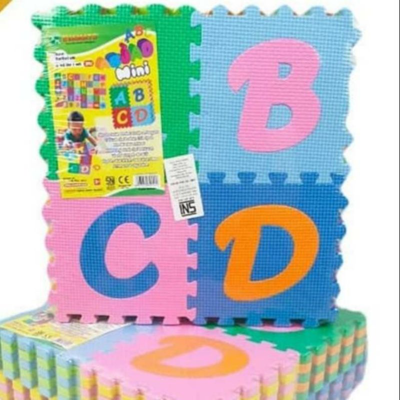 Jual Evamat Puzzle Alas Lantai Mainan Anak Evamats Abjad Mini 40 Lembar ...