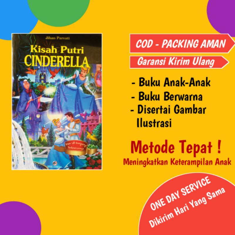 Jual BUKU KISAH PUTRI CINDERELLA BUKU DONGENG CINDERELLA BUKU CERITA ...