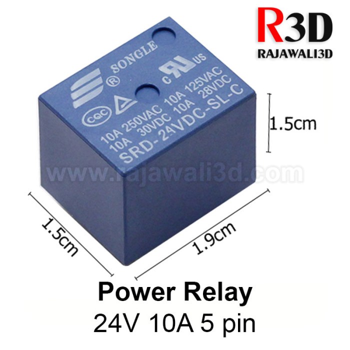 Jual Relay Songle 24V 10A 5 Pin Arduino Project dan Elektronik | Shopee ...