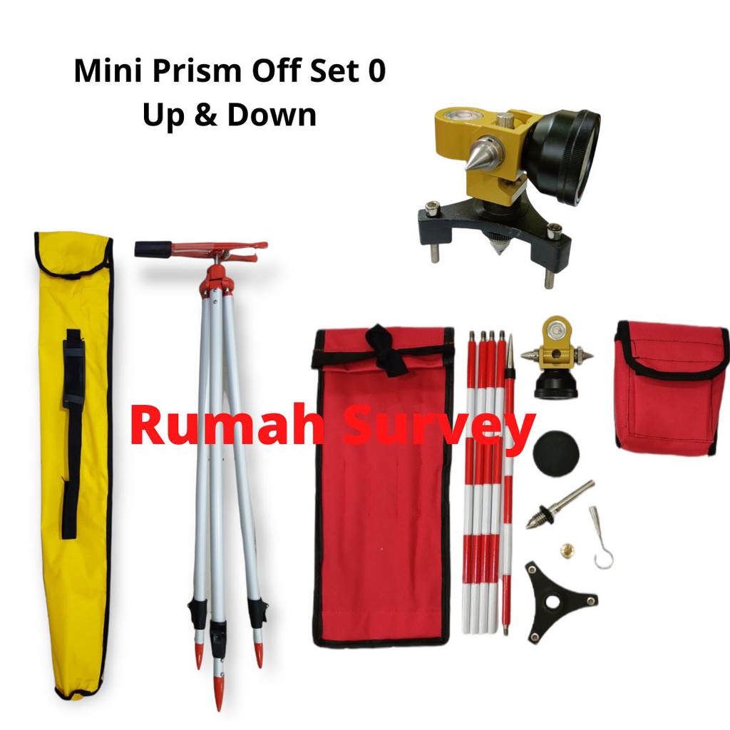 Jual MINI PRISMA + MINI STICK + TRIPOD JEPIT / MINI PRISM Model TOPCON ...