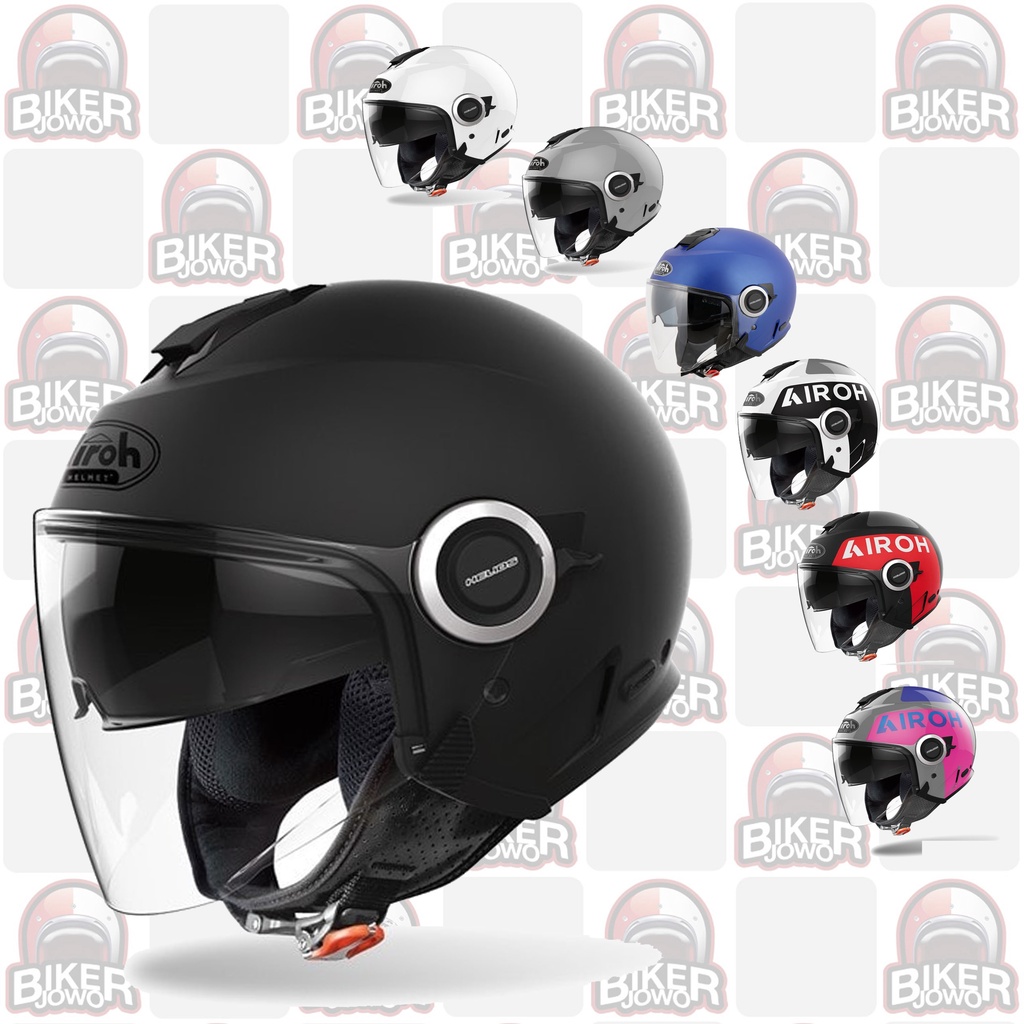 Jual Helm Airoh Helios Jet - Series | Shopee Indonesia