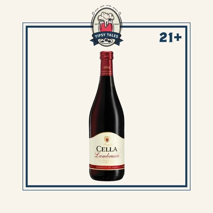 Jual Cella Lambrusco Italian Red Wine 750ml | Shopee Indonesia