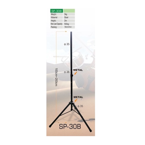Jual STAND SPEAKER FULL BESI STAND SPEAKER FULL METAL TRIPOD SPEAKER ...