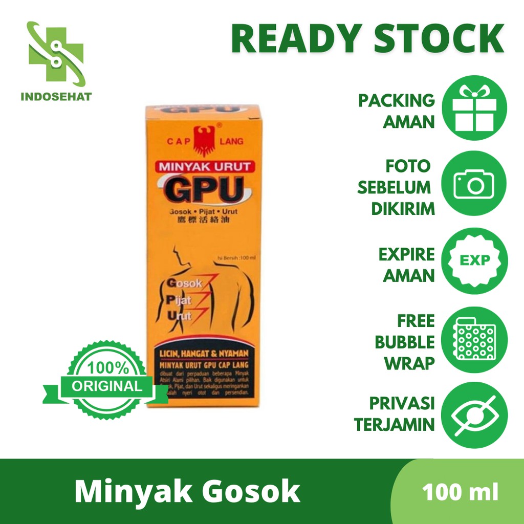 Jual GPU Obat Gosok 100ml - MINYAK SEREH | Shopee Indonesia
