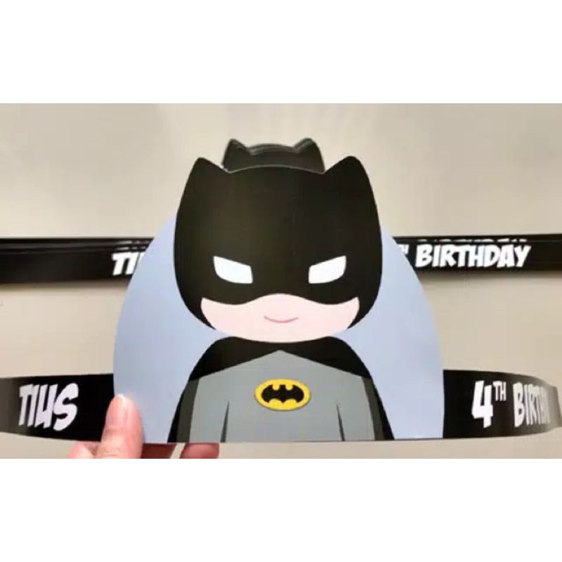 Jual TOPI ULTAH ANAK TEMA BATMAN | Shopee Indonesia
