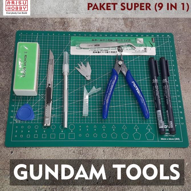 Jual Paket Super 9 In 1 Gunpla Tools Rakit Gundam Tool Kit Set Nipper ...