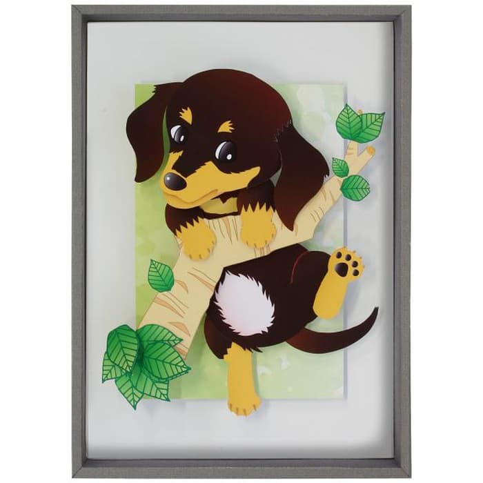 Jual DIY Papercraft Gambar Timbul Anjing Dachshund | Shopee Indonesia