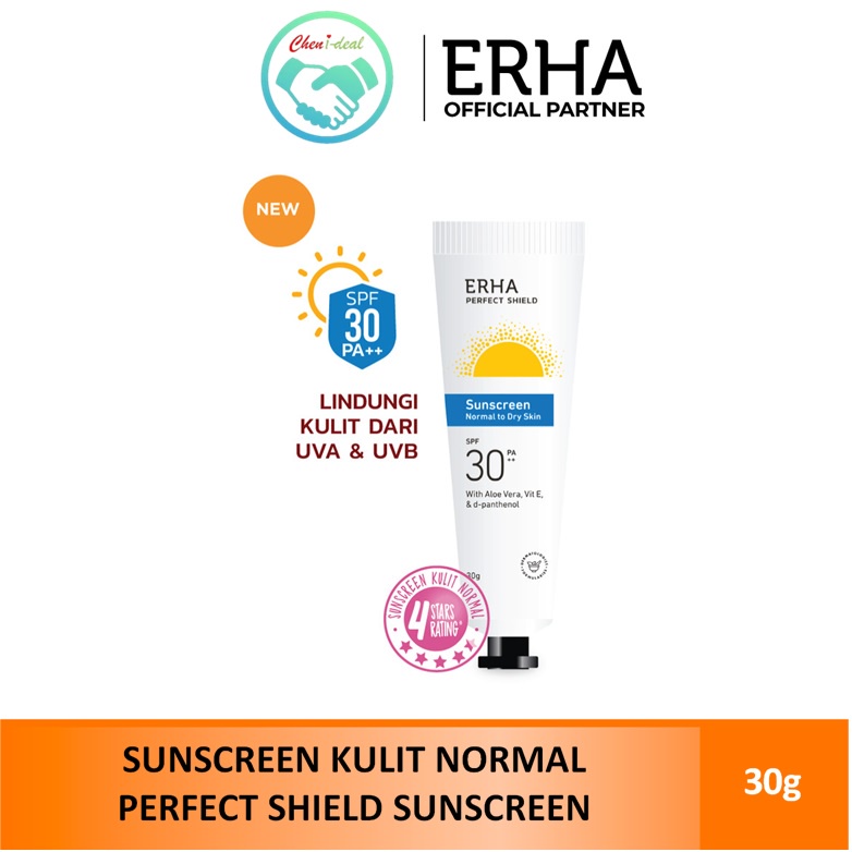Jual ERHA Perfect Shield Normal to Dry Skin SPF30/PA++ 30g - Sunscreen ...
