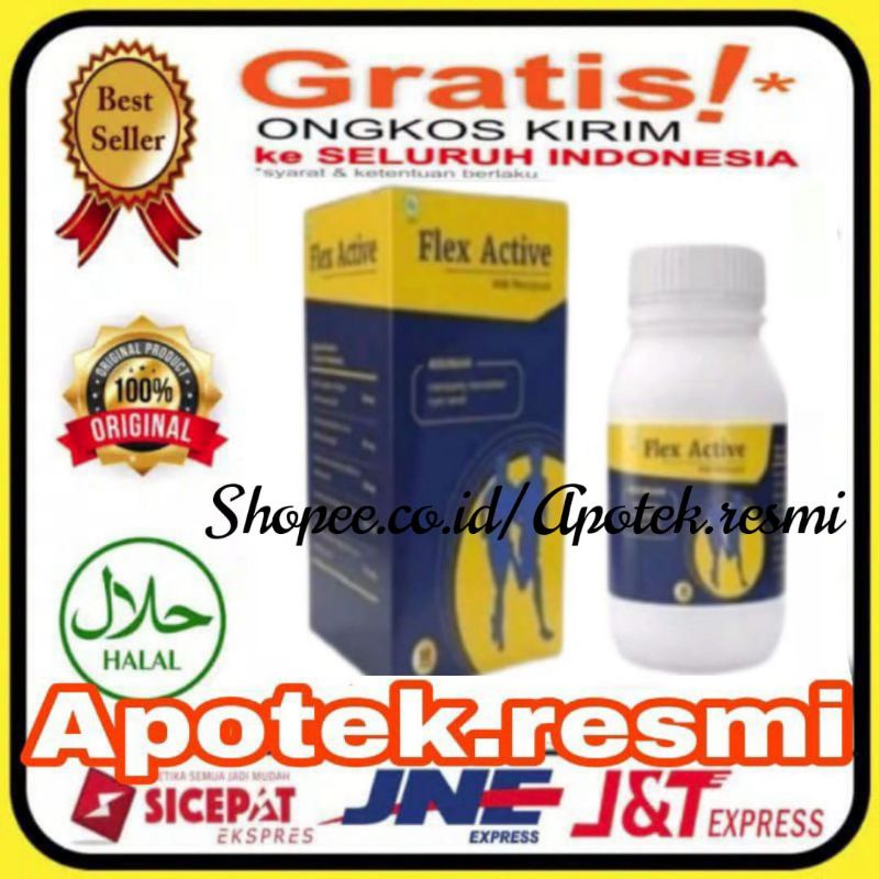 Jual Obat Flex Active Supplement Herbal Tulang & Nyeri Sendi Otot ...