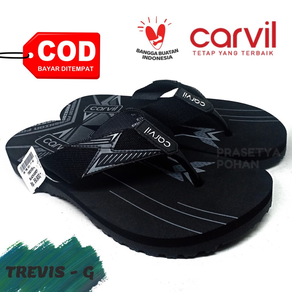 Jual Sandal Pria Carvil Original Anti Air - Sendal Carvil Trevis ...