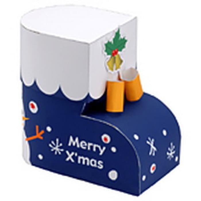 Jual DIY Miniatur Papercraft Kotak Bentuk Sepatu Bot Natal | Shopee ...